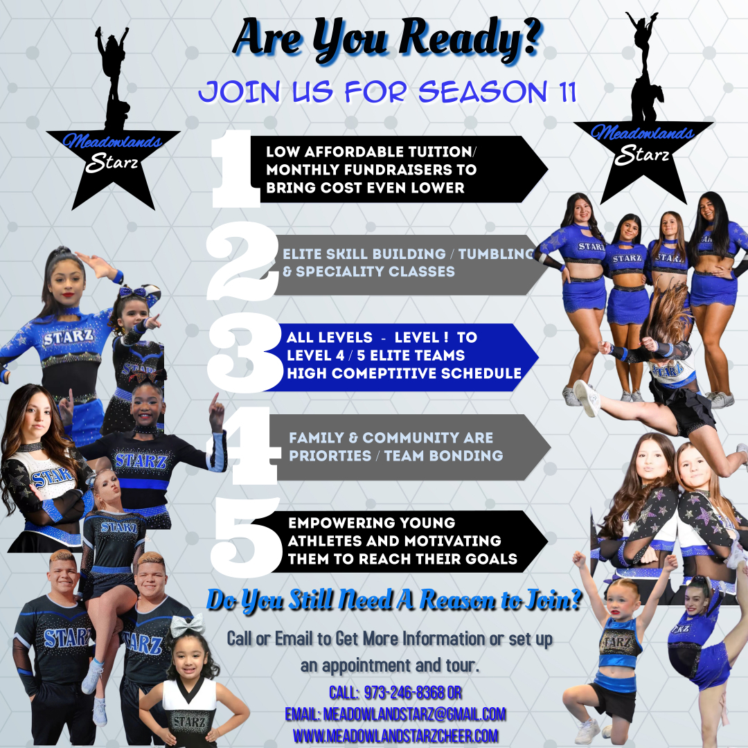 Meadowlands Starz Cheer - 2020-2021 Cheer Evaluations