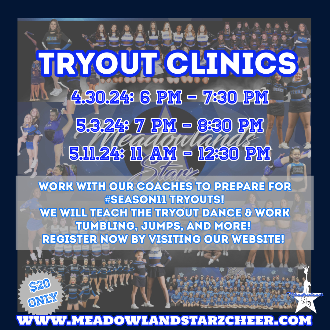 Meadowlands Starz Cheer & Athletic Center - ADDITIONAL CLASSES/CLINICS